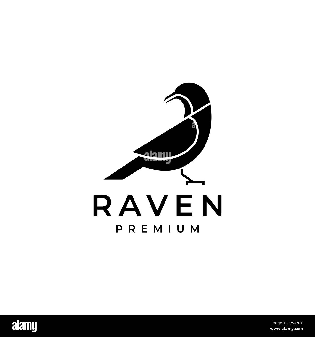 geometric raven logo design minimalist Stock Vector Image & Art - Alamy