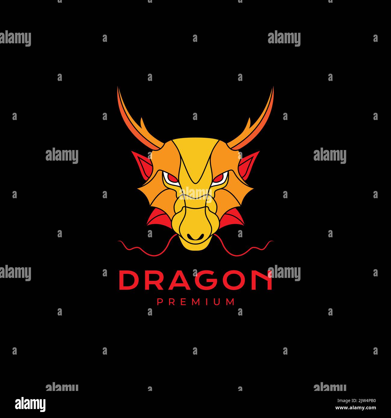 Dragon head rock Stock Vector Images - Alamy