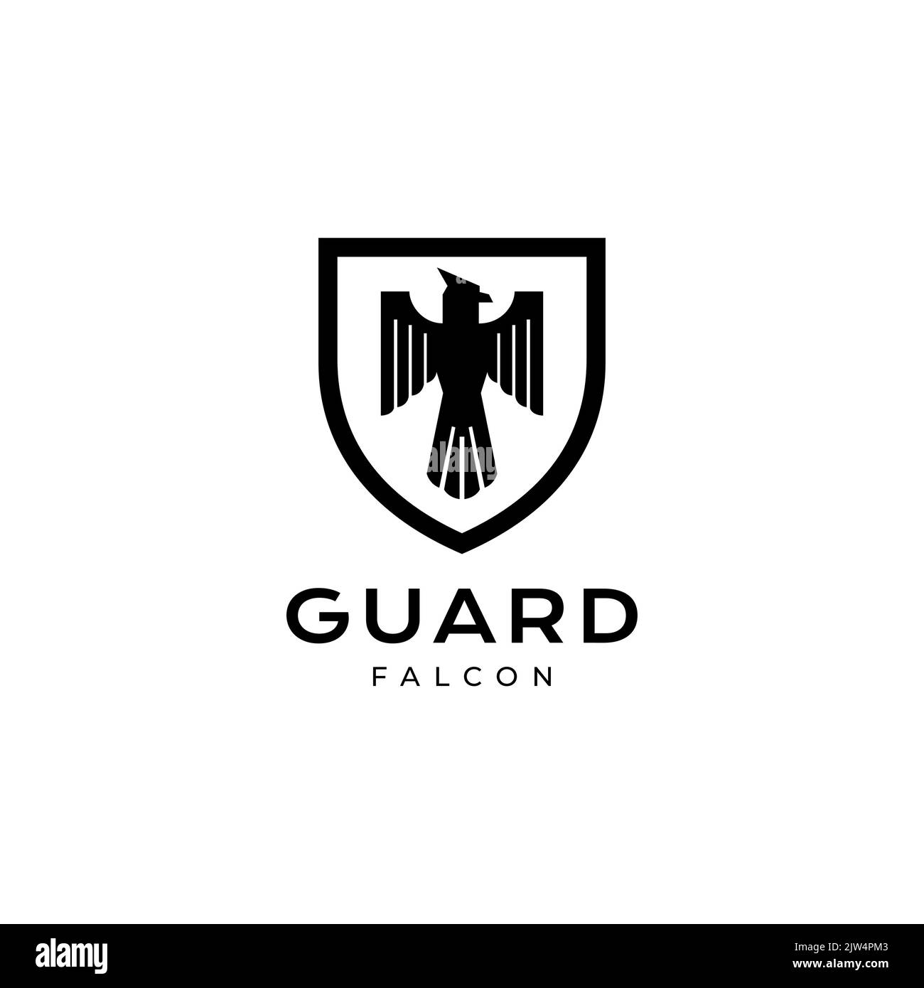 Falcon minimalist logo hi-res stock photography and images - Alamy