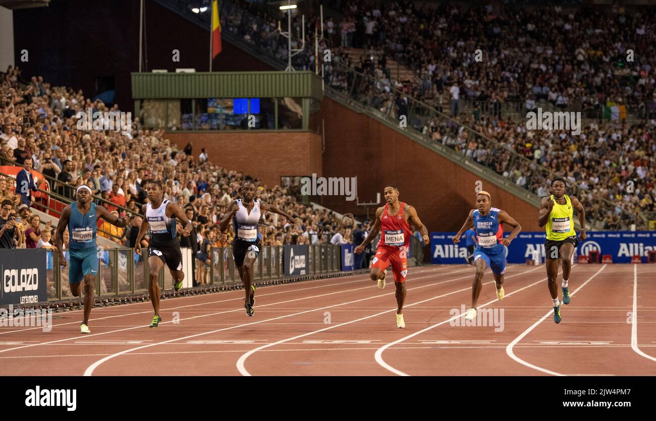 Aaron Brown, Erriyon Knighton, Jereem Richards, Reynier Mena, Alexander ...