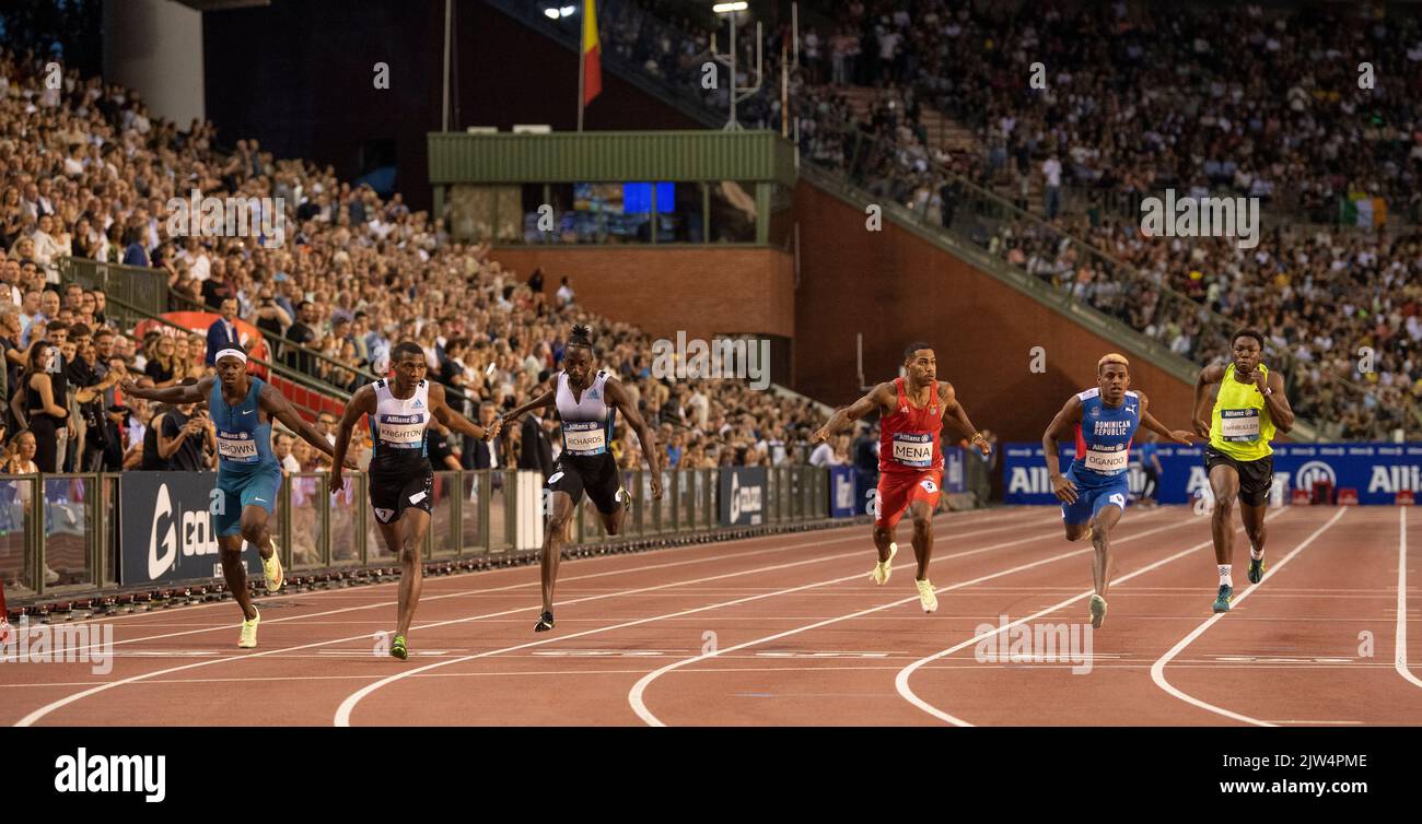 Aaron Brown, Erriyon Knighton, Jereem Richards, Reynier Mena, Alexander ...