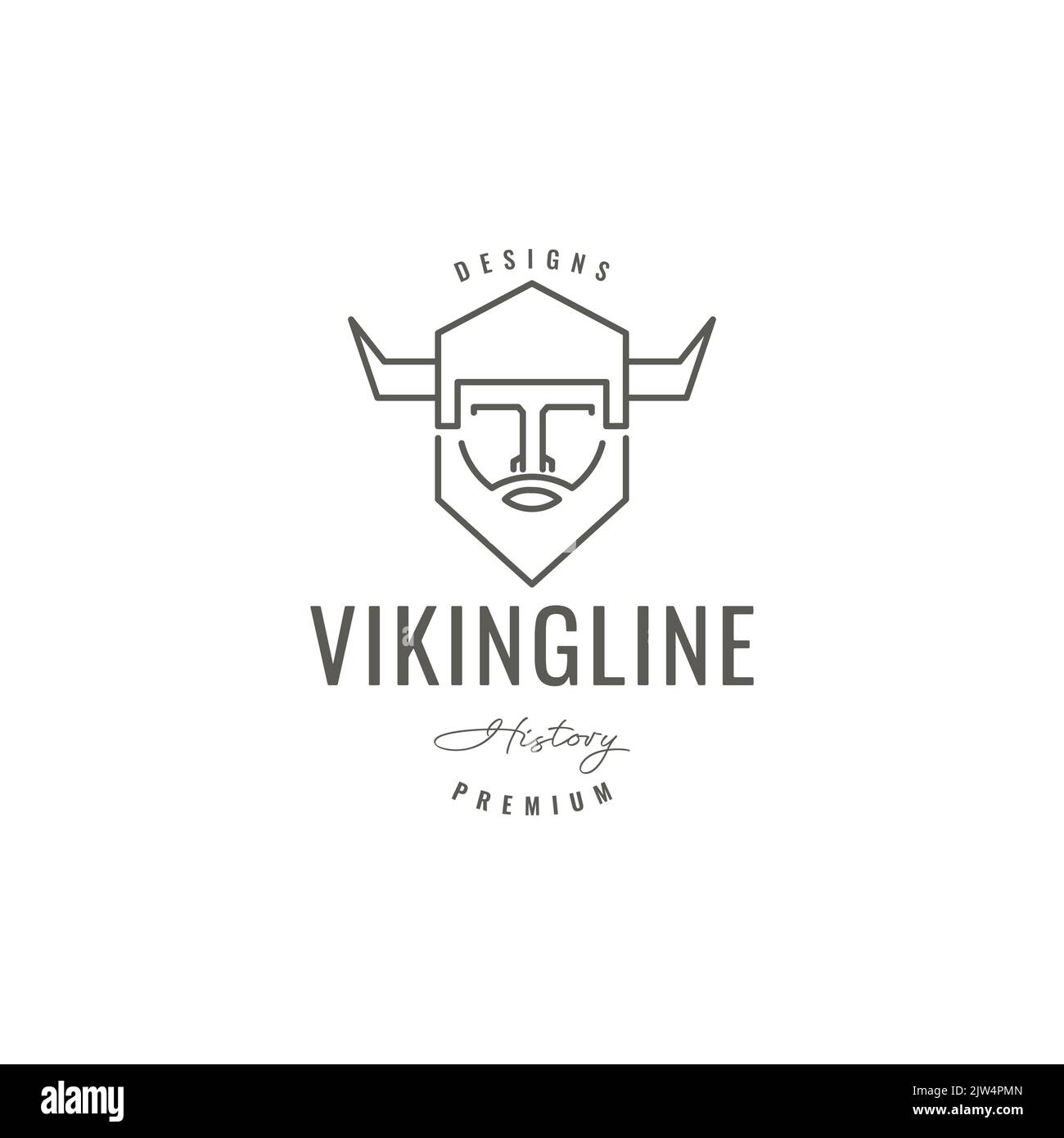 Viking portrait illustration Stock Vector Images - Alamy