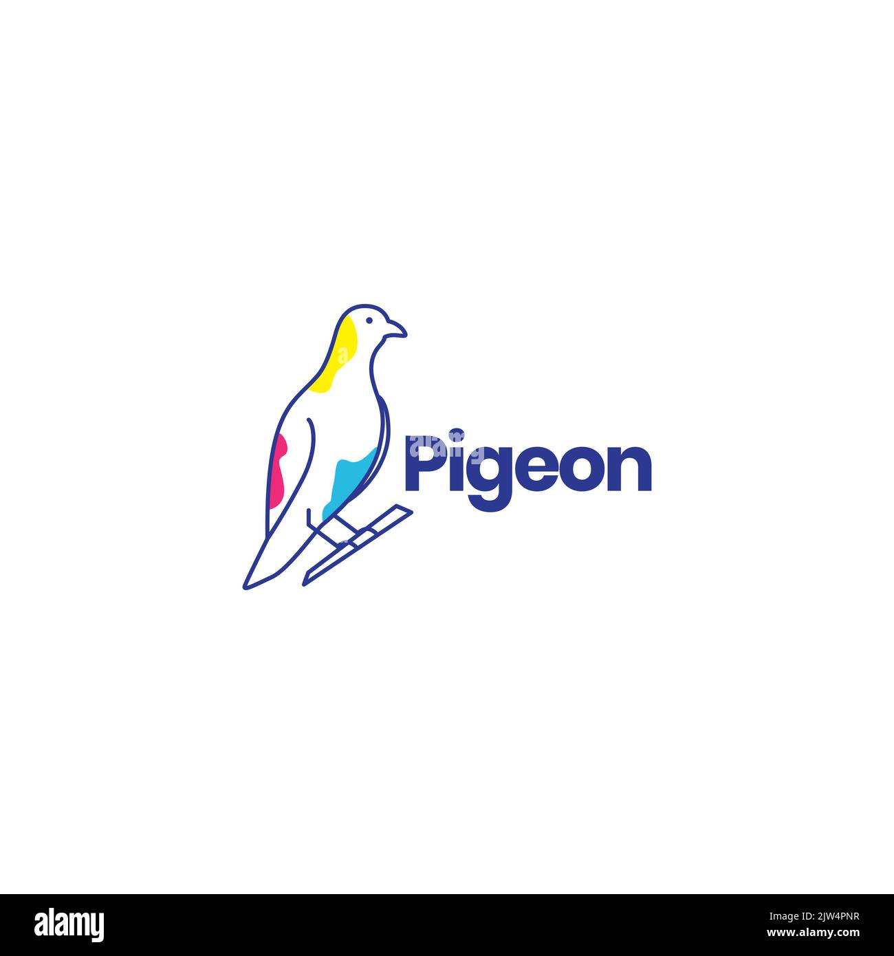 abstract art pigeon logo design Stock Vector Image & Art - Alamy