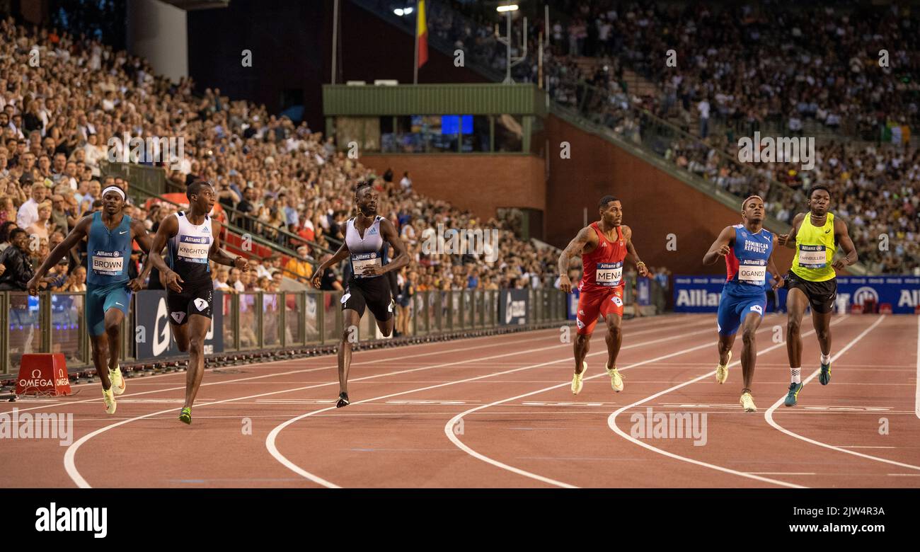 Aaron Brown, Erriyon Knighton, Jereem Richards, Reynier Mena, Alexander ...