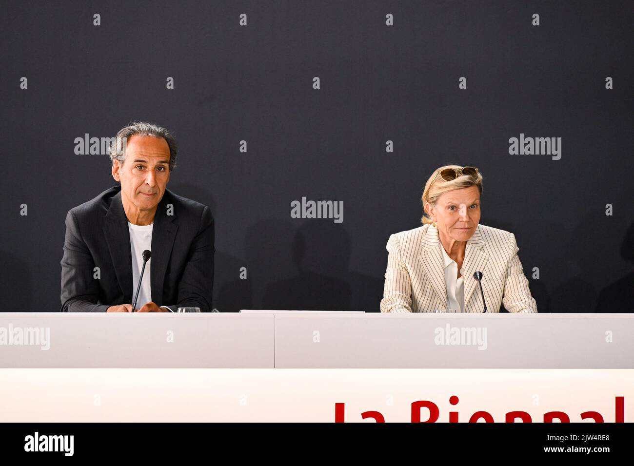 Alexandre Desplat , Solrey Desplat 79th Venice Film Festival Press ...