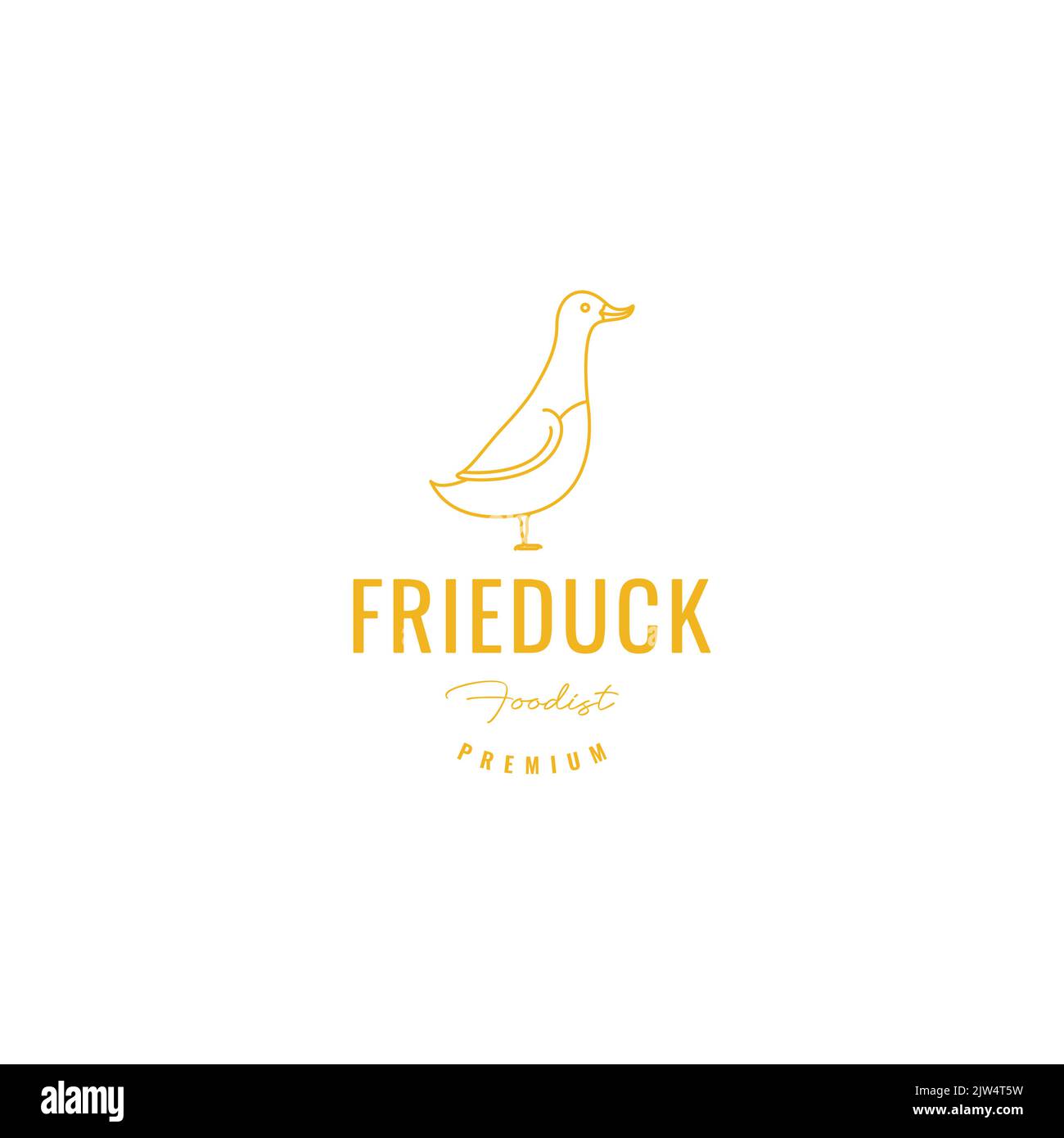 minimal art poultry duck logo design Stock Vector Image & Art - Alamy