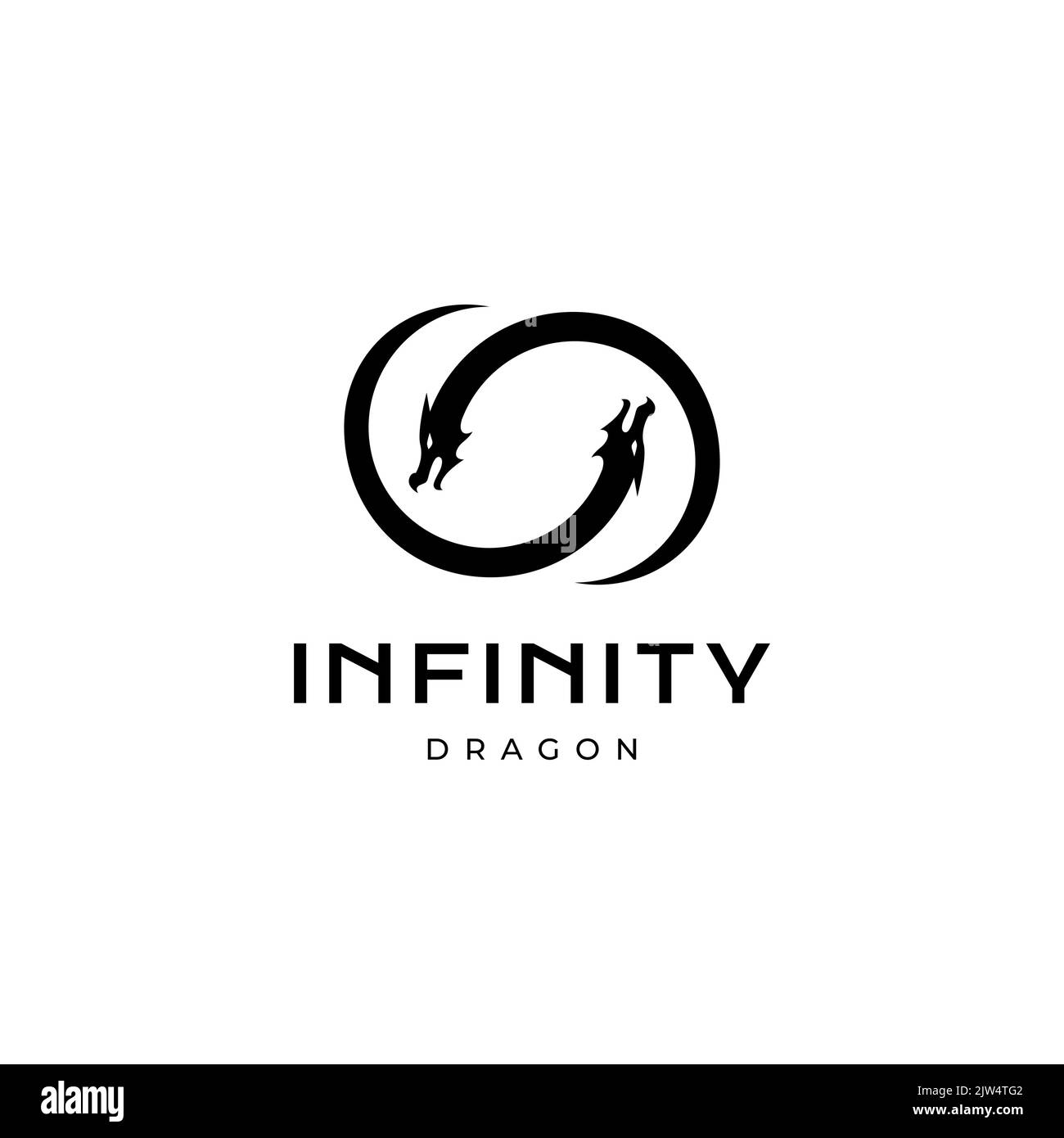 infinity dragon logo design vector Stock Vector Image & Art - Alamy