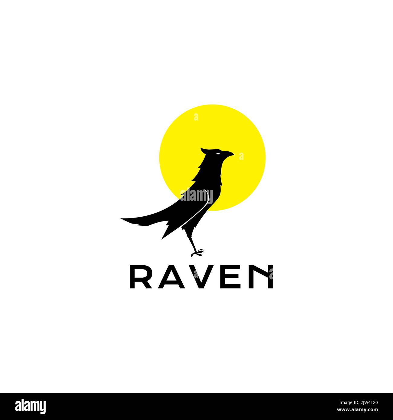 Caw logo design Stock Vector Images - Alamy