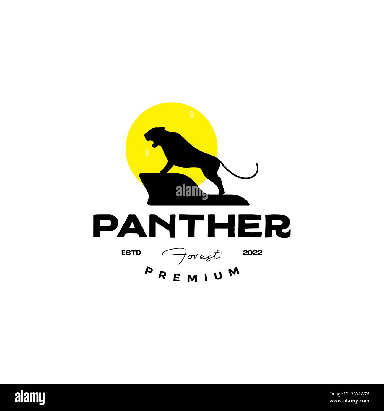 panther focus logo design vector Stock Vector Image & Art - Alamy