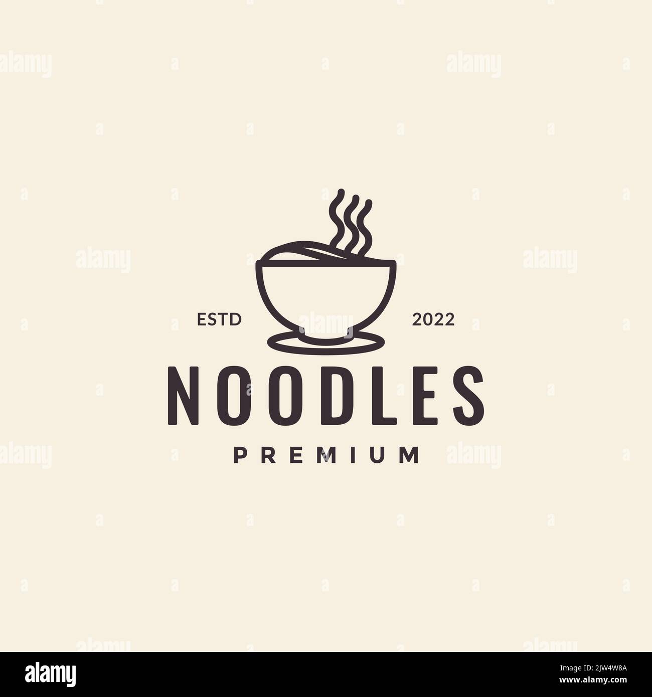 Man with noodles Stock Vector Images - Alamy