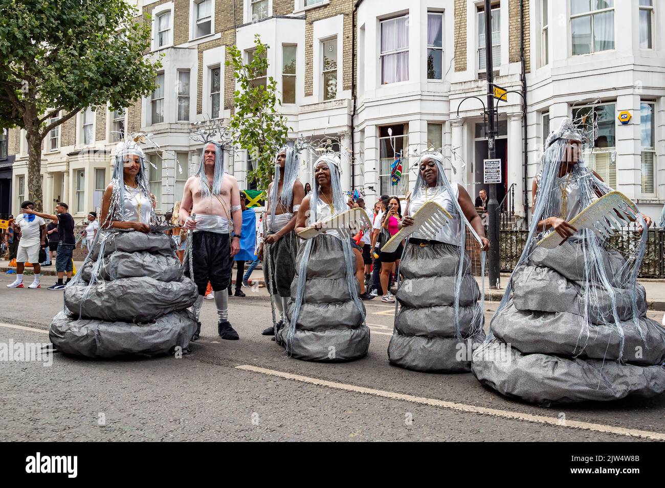 London, England, UK - August 29, 2022: Young people dressed for ...