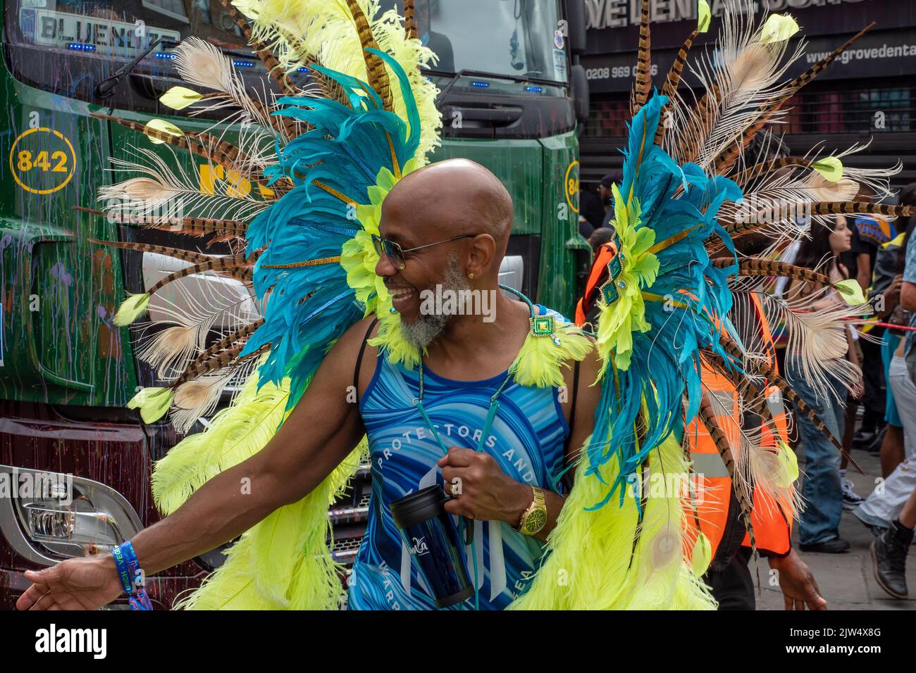 London, England, UK - August 29, 2022: Young people dressed for ...