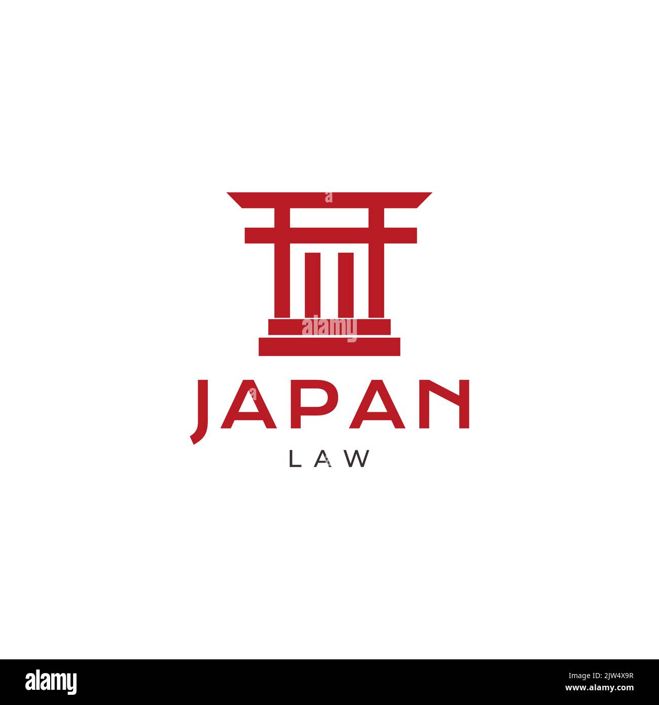 japan law torii logo design Stock Vector Image & Art - Alamy