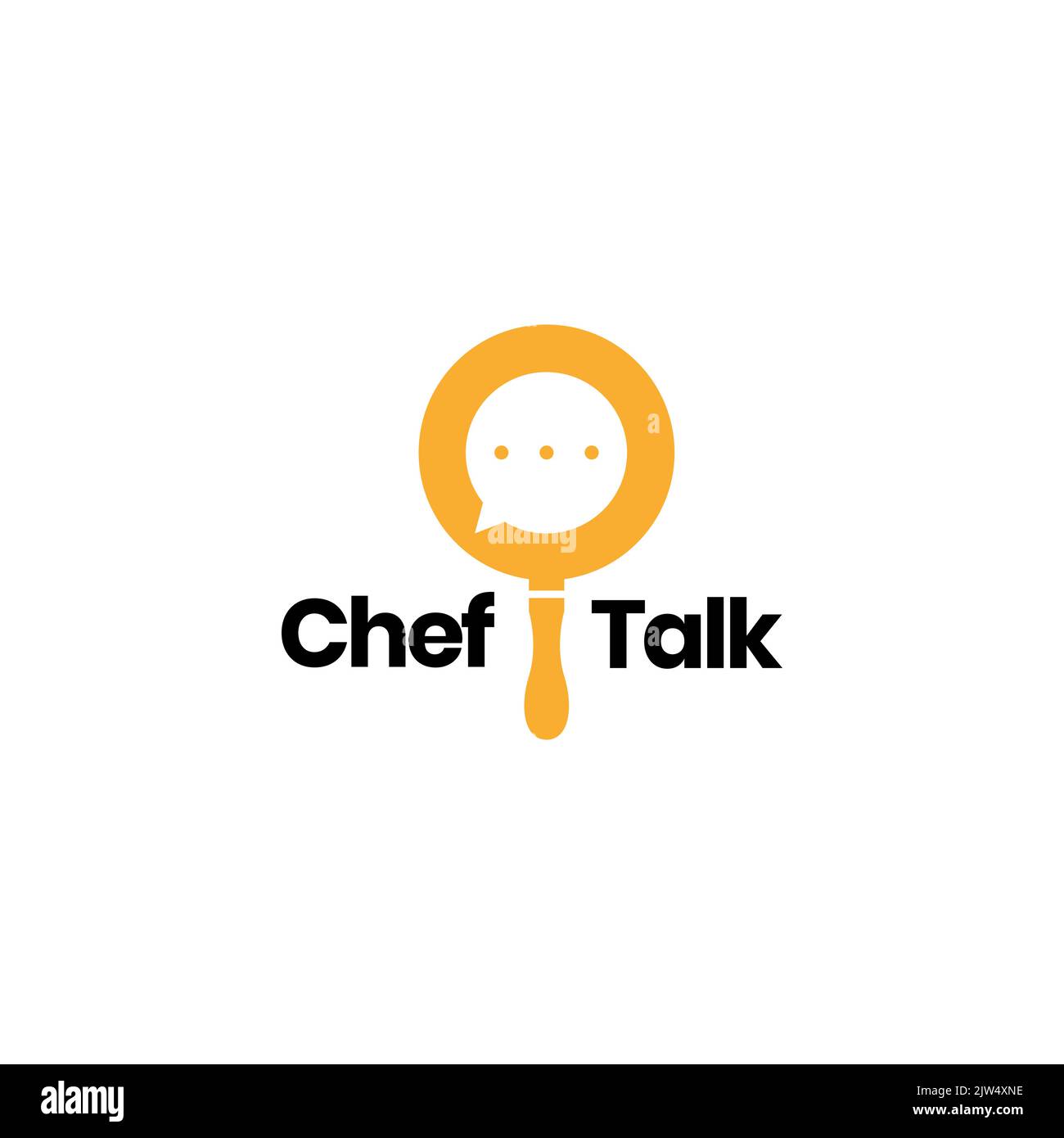 Pan fire logo restaurant logo design hi-res stock photography and ...