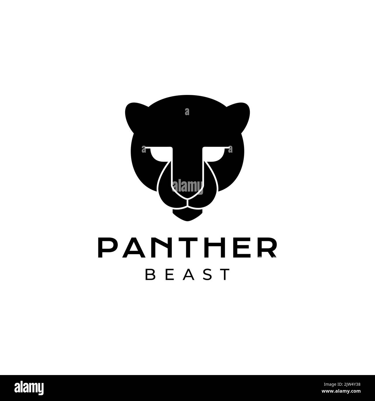 face beast panther logo design vector Stock Vector Image & Art - Alamy