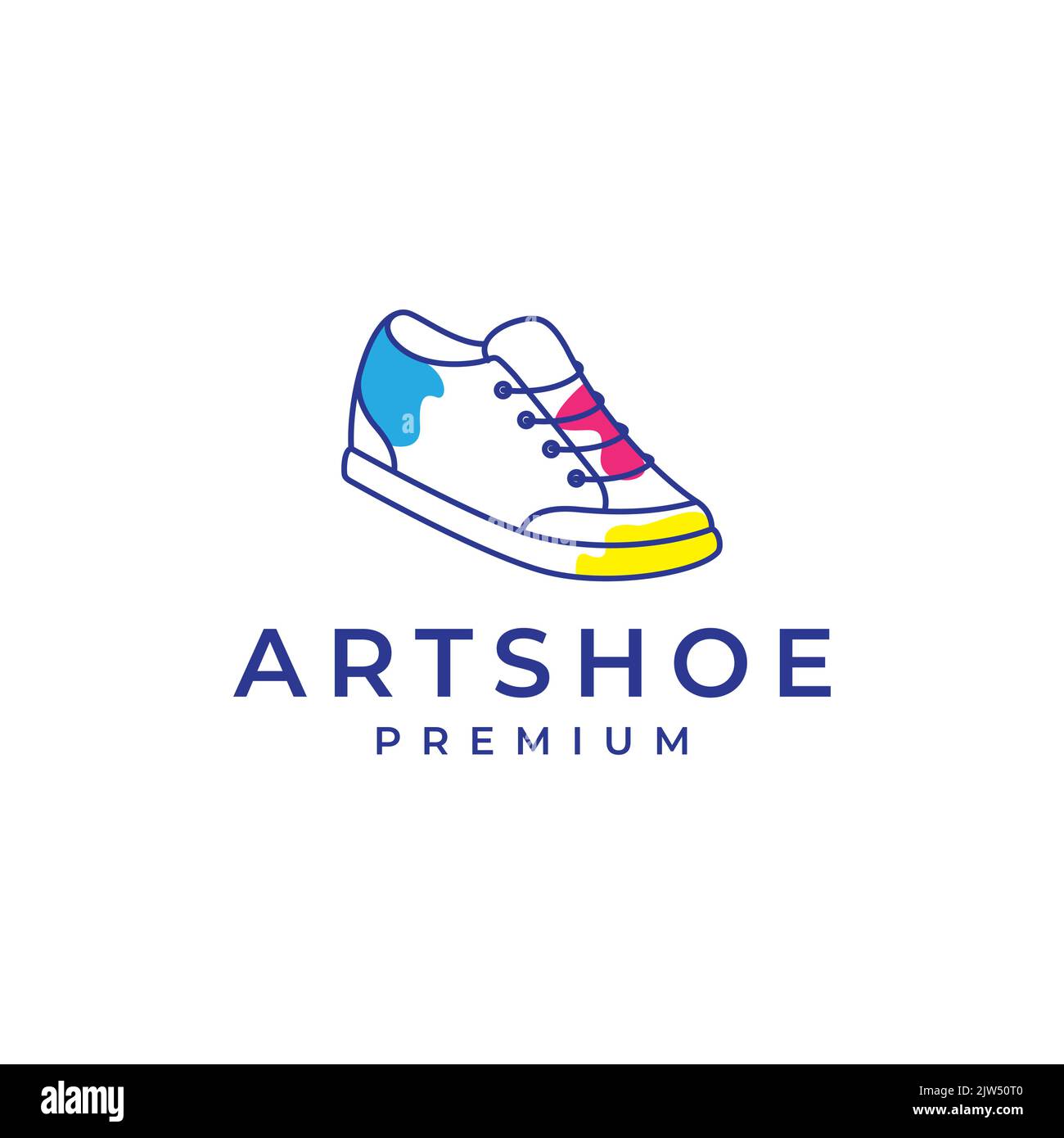 art abstract cool shoes logo design Stock Vector Image & Art - Alamy