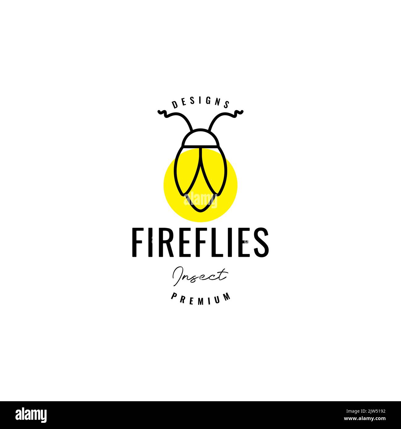Fireflies field Stock Vector Images - Alamy