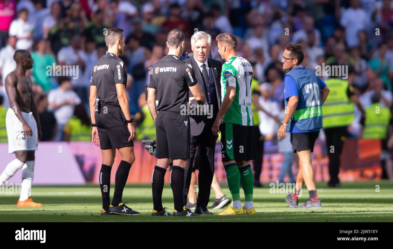 Stadium Santiago Bernabeu, Madrid, Spain. 3rd Sep, 2022. Men's La Liga ...