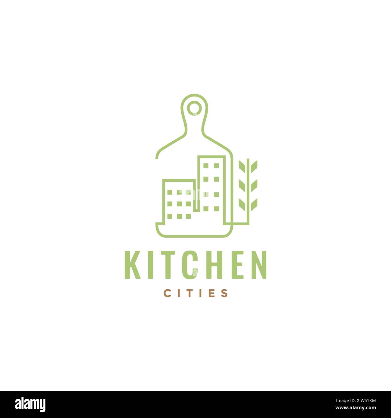 Interior stylish kitchen counter Stock Vector Images - Alamy