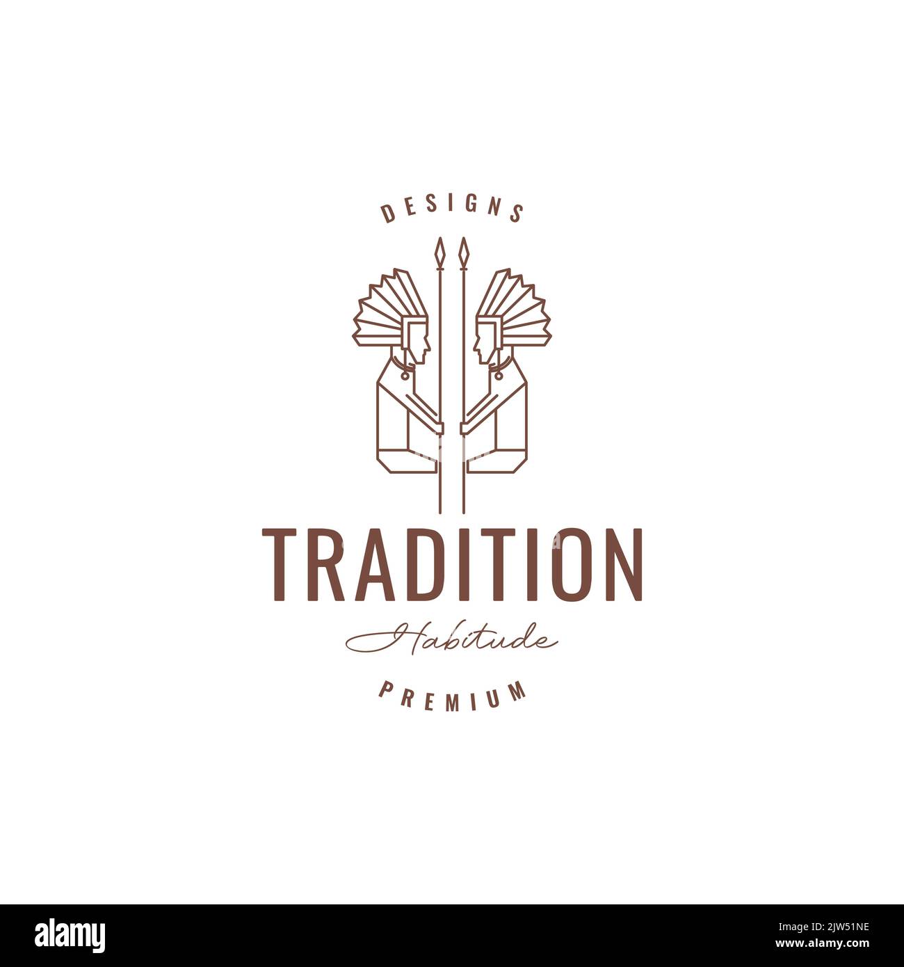 Native american tribe logo Cut Out Stock Images & Pictures - Alamy