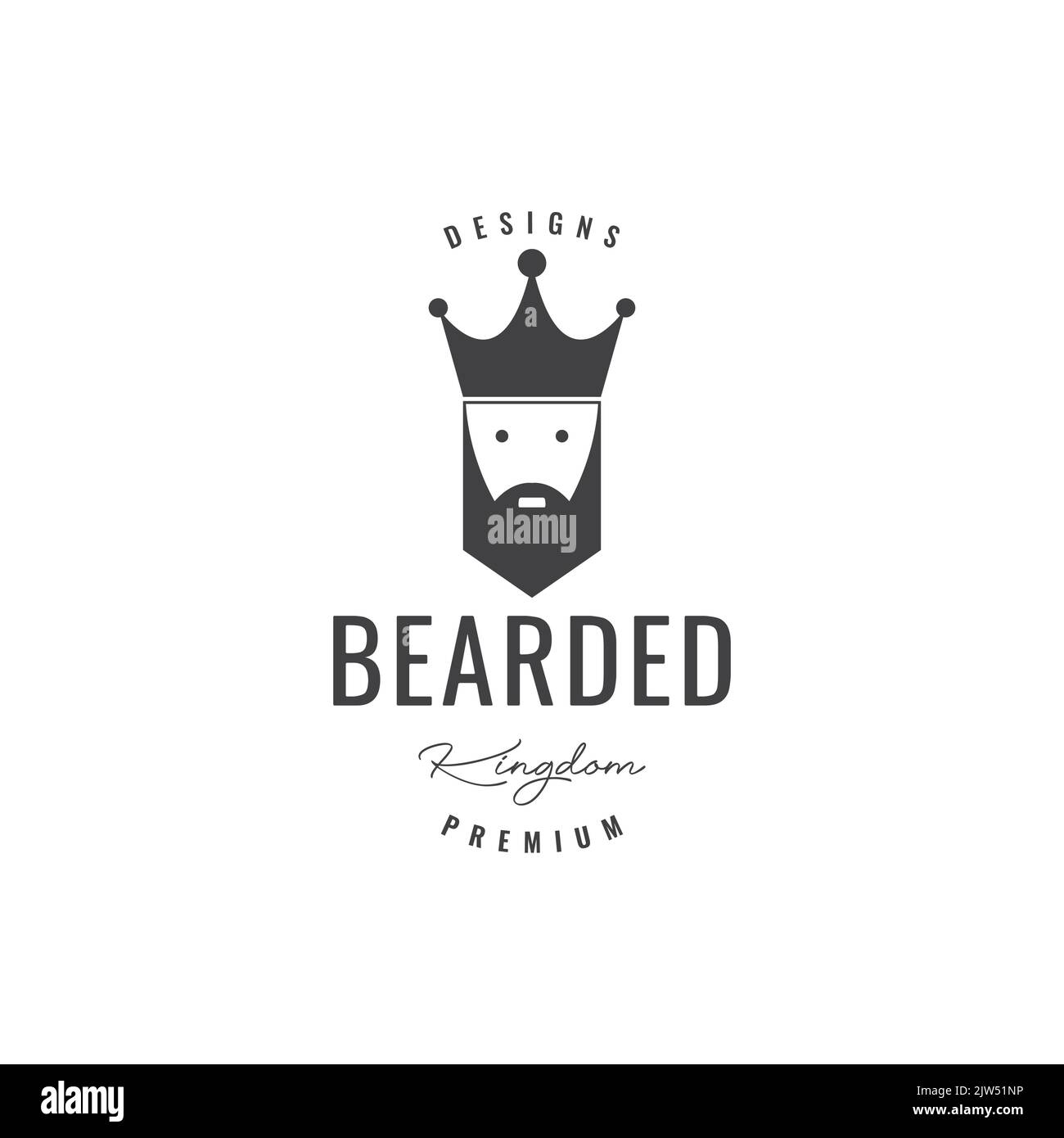 Cheerful bearded Stock Vector Images - Alamy