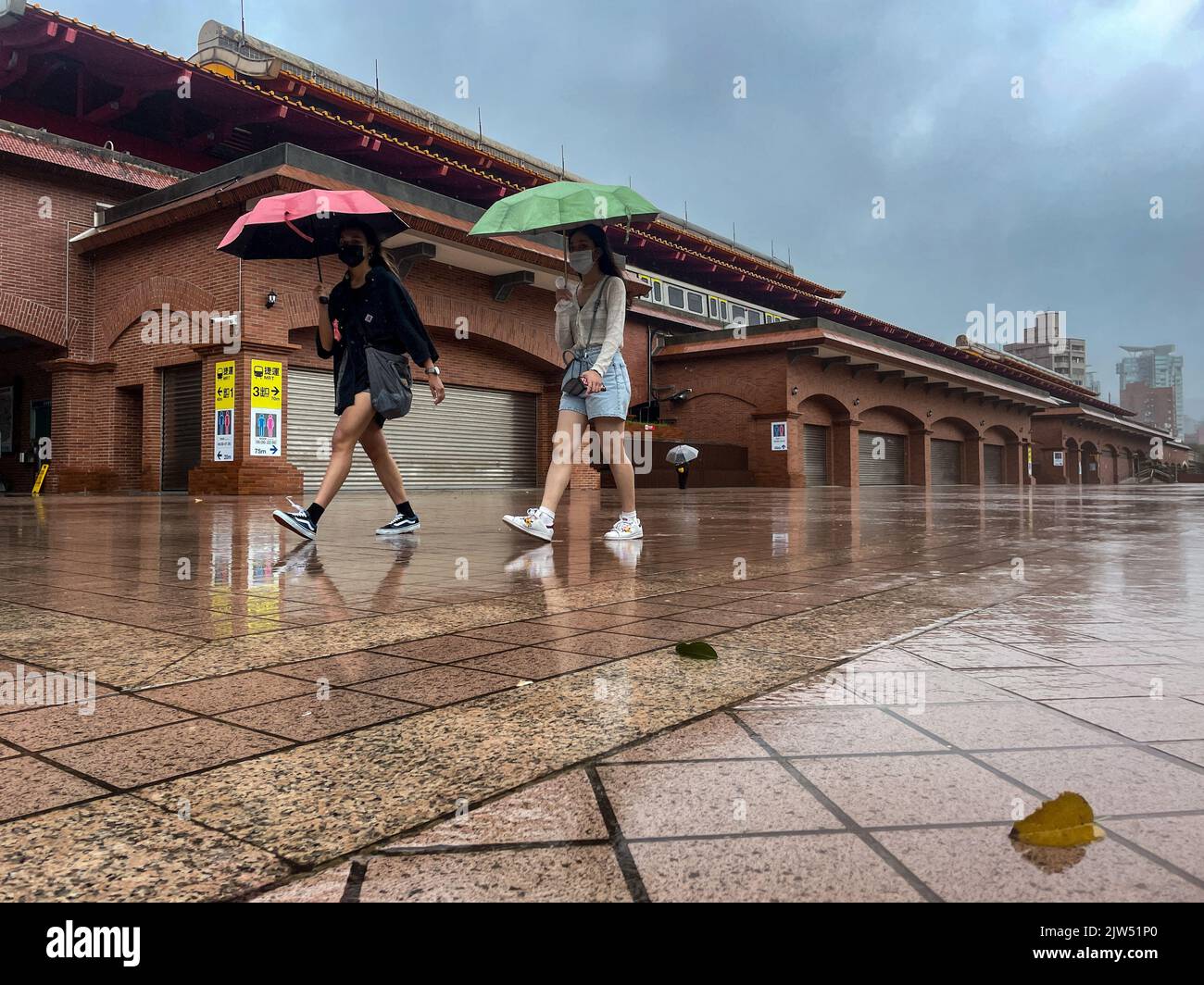 New Taipei, New Taipei, Taiwan. 2nd Sep, 2022. People holding up ...