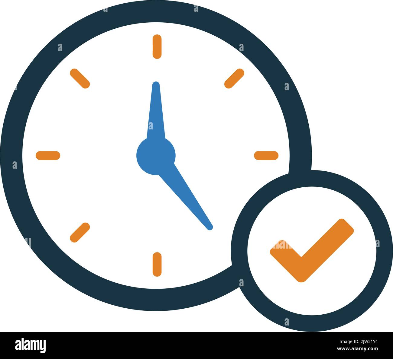 Hours, punctuality, time icon - Simple editable vector EPS file Stock ...
