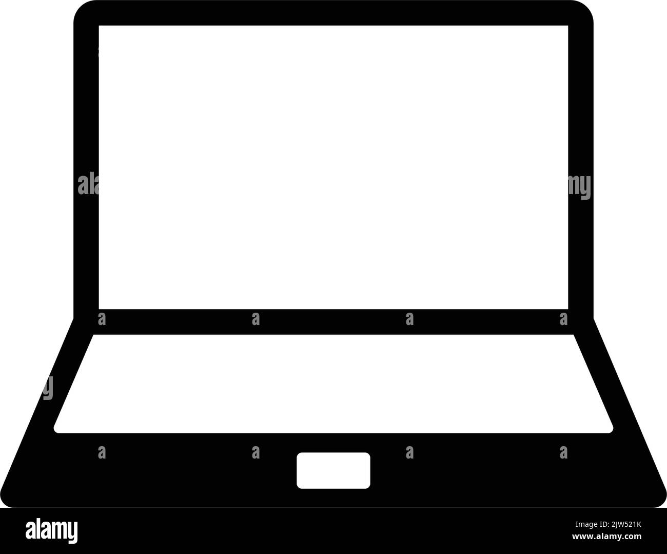 Laptop, screen icon - Vector EPS file. Perfect use for print media, web ...