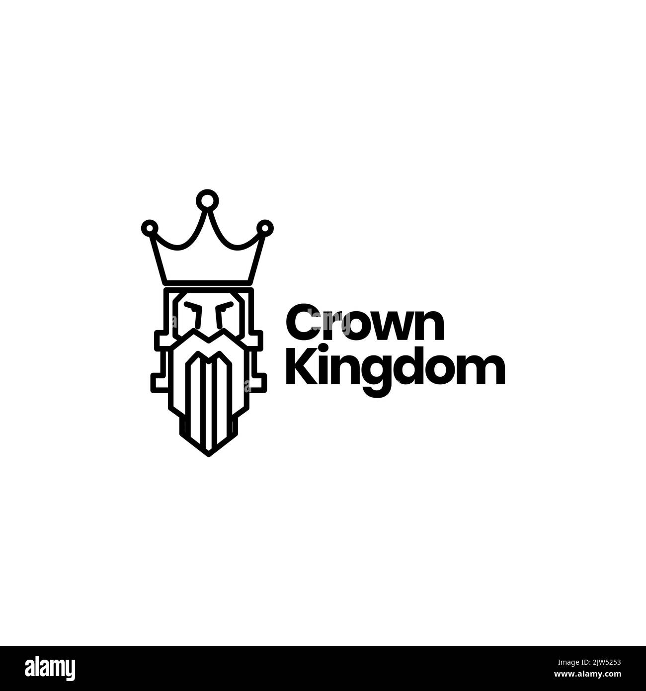 King beard logo Cut Out Stock Images & Pictures - Alamy