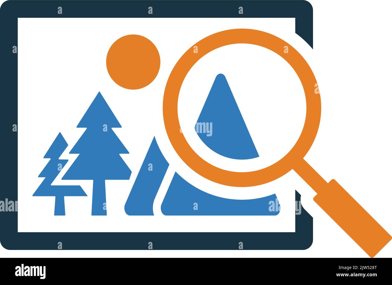 Image, search, magnify, view, zoom icon - Simple editable vector EPS ...