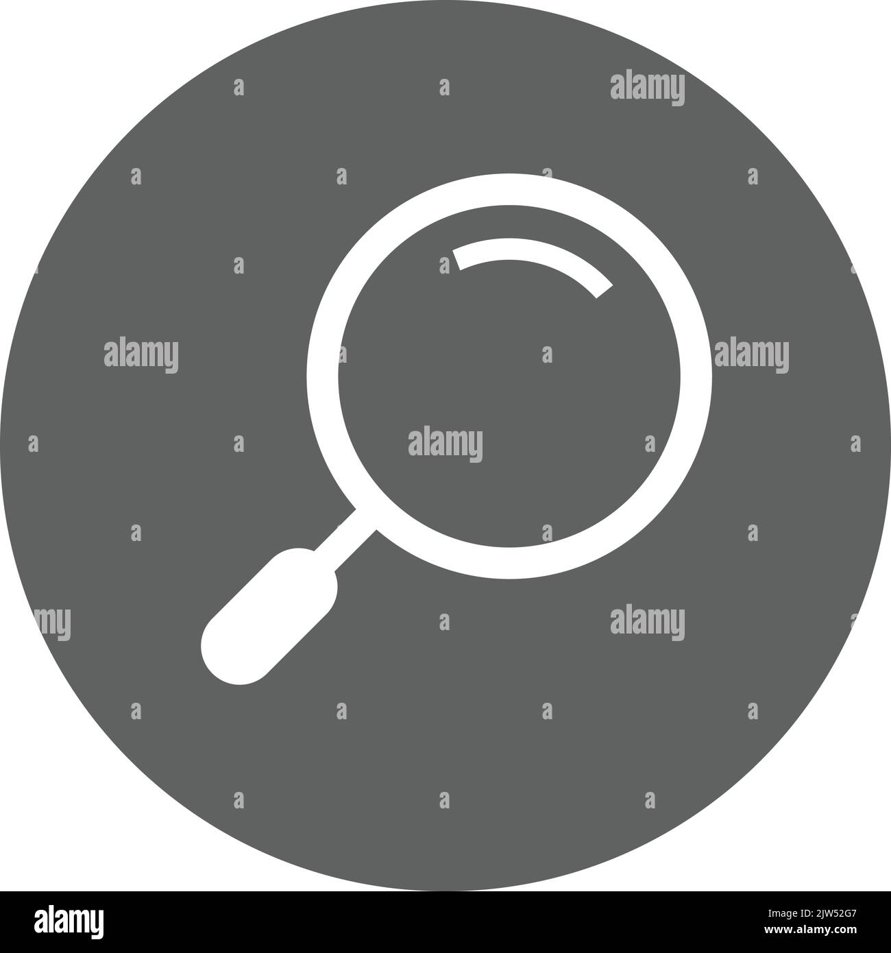 Magnifier, magnifying, search icon is isolated on white background. Use ...