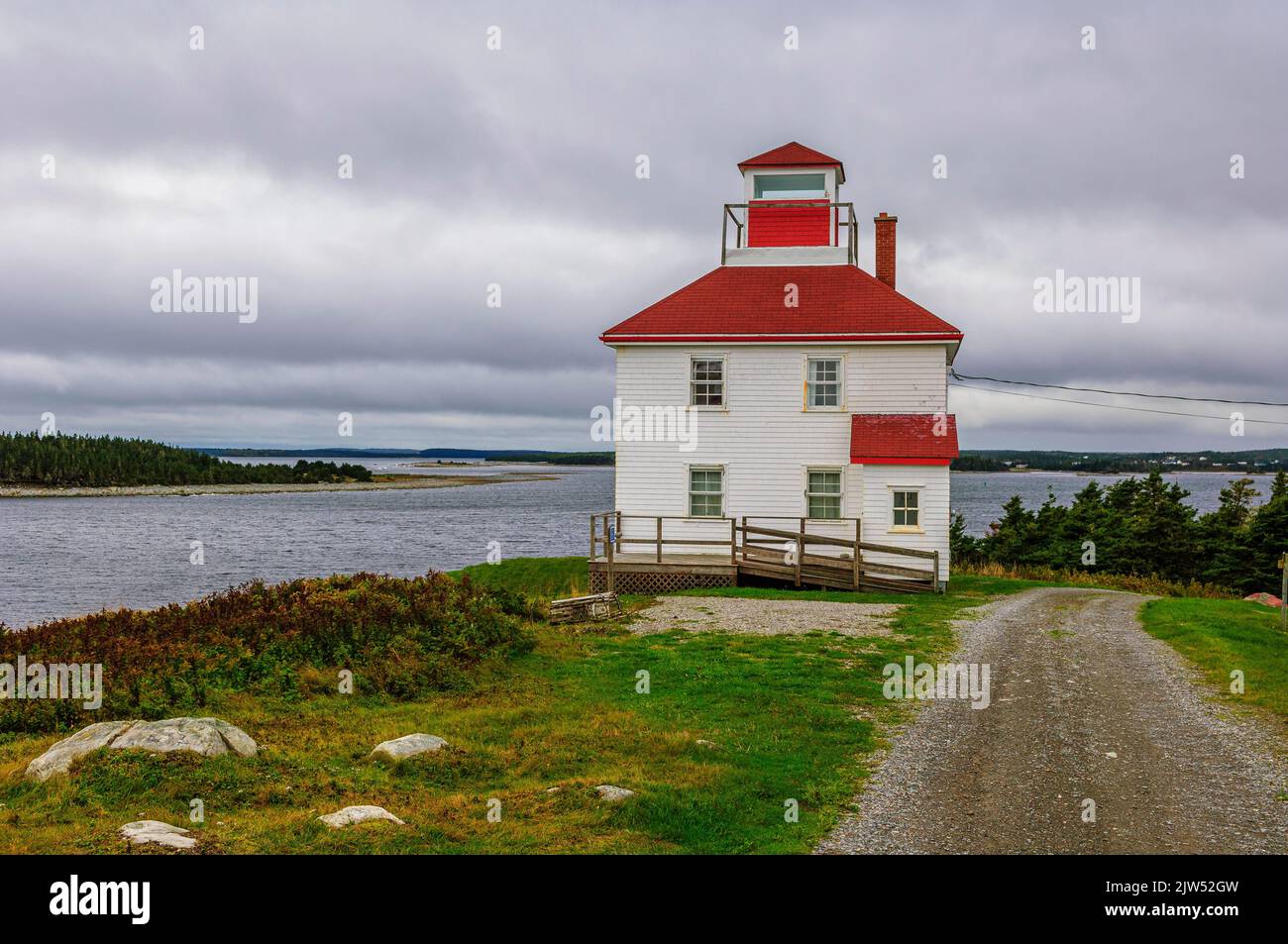 The Nova Scotia Lighthouse Interpretive Centre in Port Bickerton Stock ...