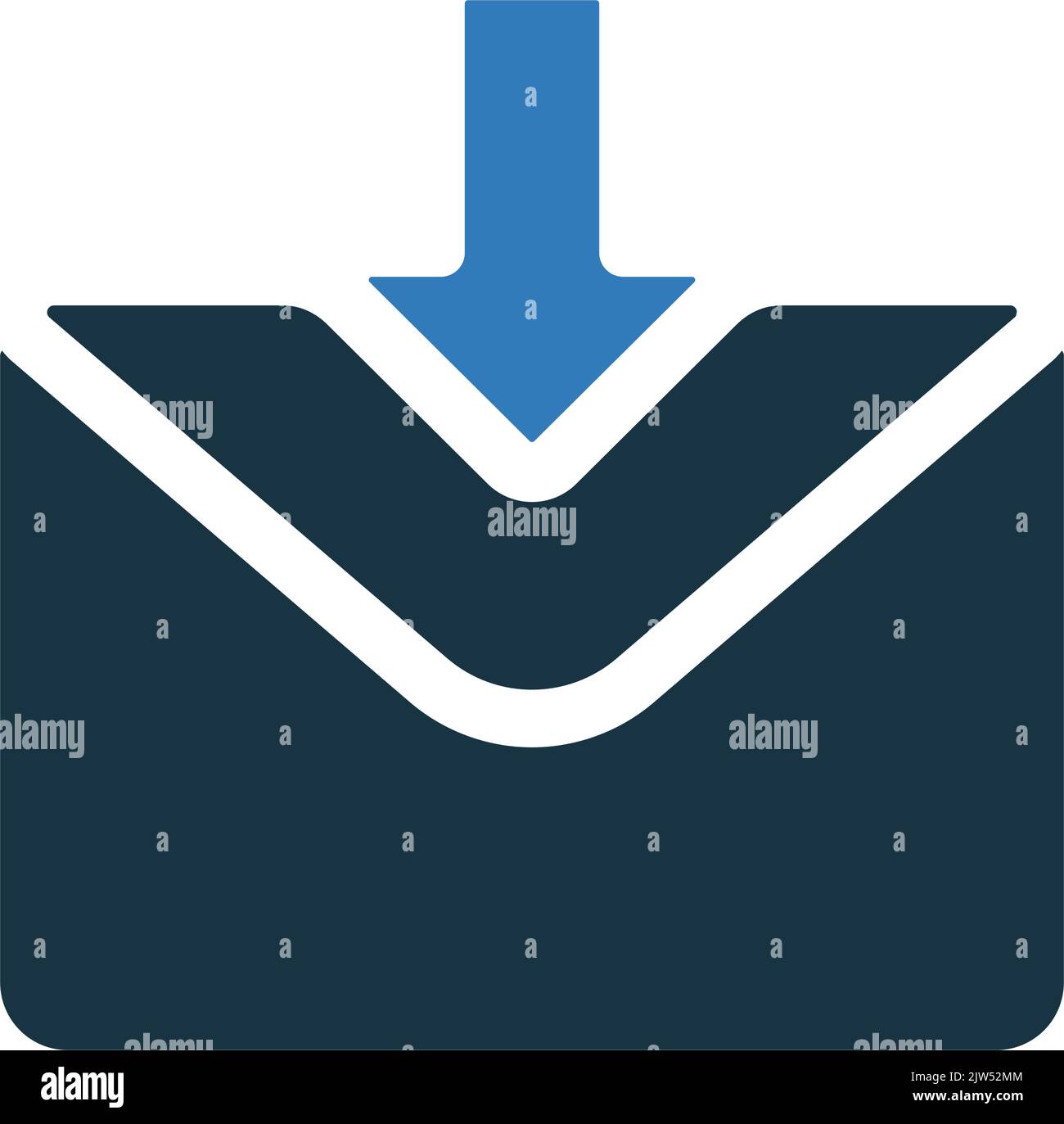 Inbox, letter icon - Vector EPS file. Perfect use for print media, web, stock images, commercial ...