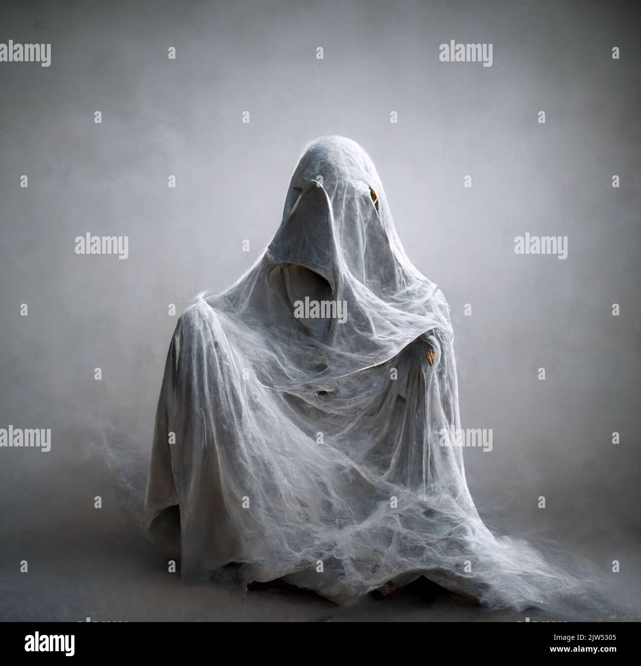 Ghost in a white sheet.Halloween Concept Ghost Stock Photo - Alamy