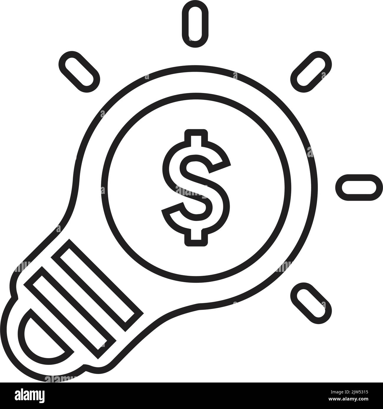 Ideas, money icon - Simple editable vector EPS file Stock Vector Image ...