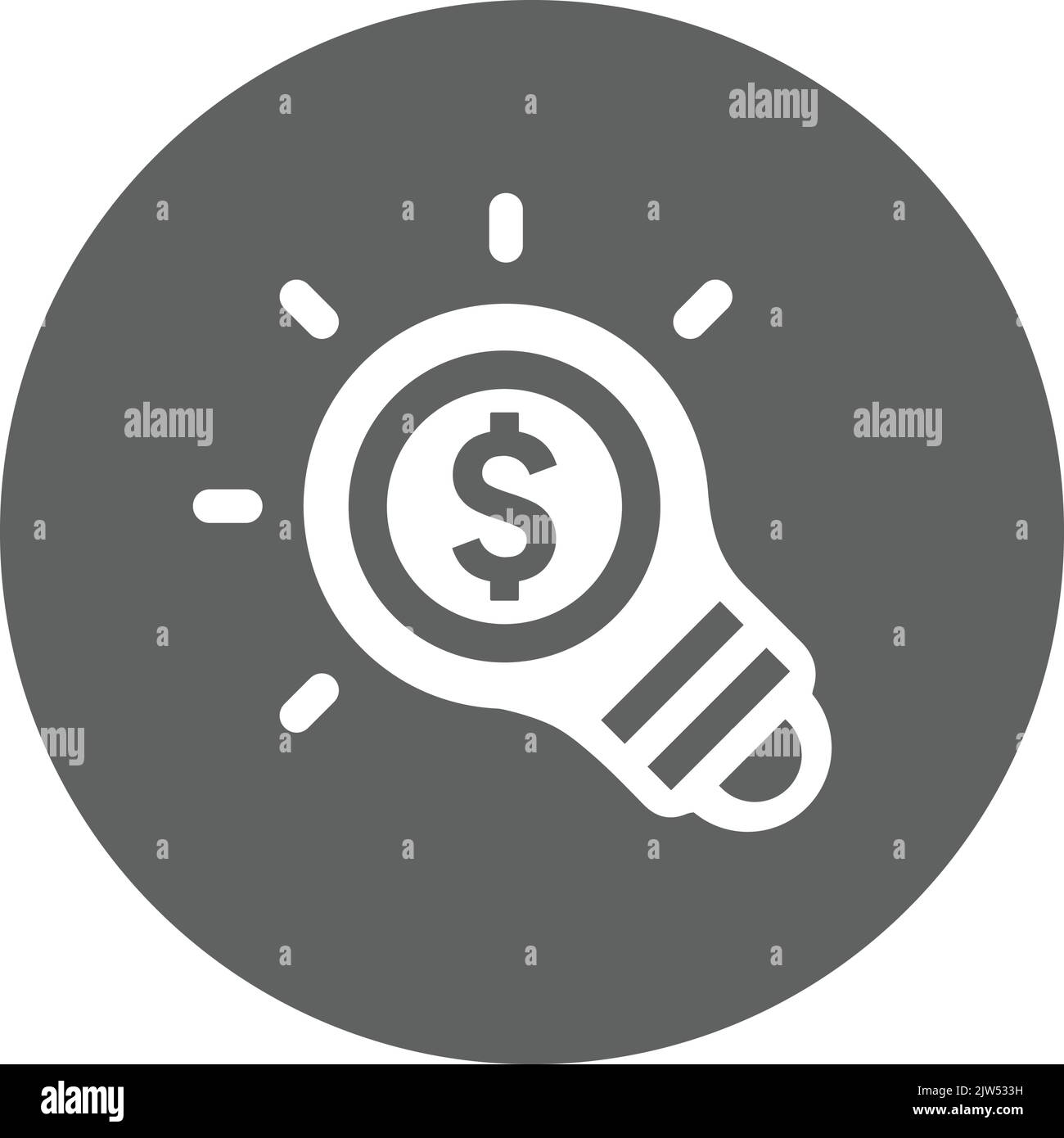 Ideas, money icon - Simple editable vector EPS file Stock Vector Image ...