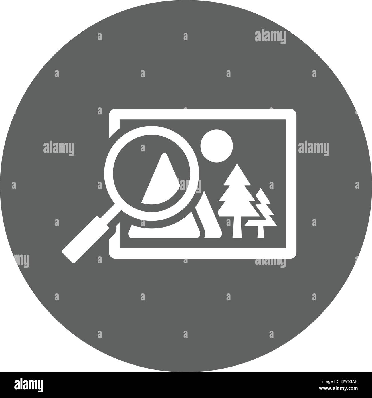 Image, search, magnify, view, zoom icon - Simple editable vector EPS ...