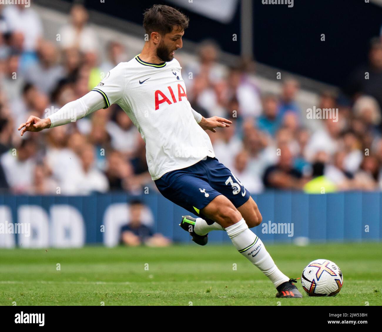 Rodrigo Bentancur #30 of Tottenham Hotspur during the Premier League ...
