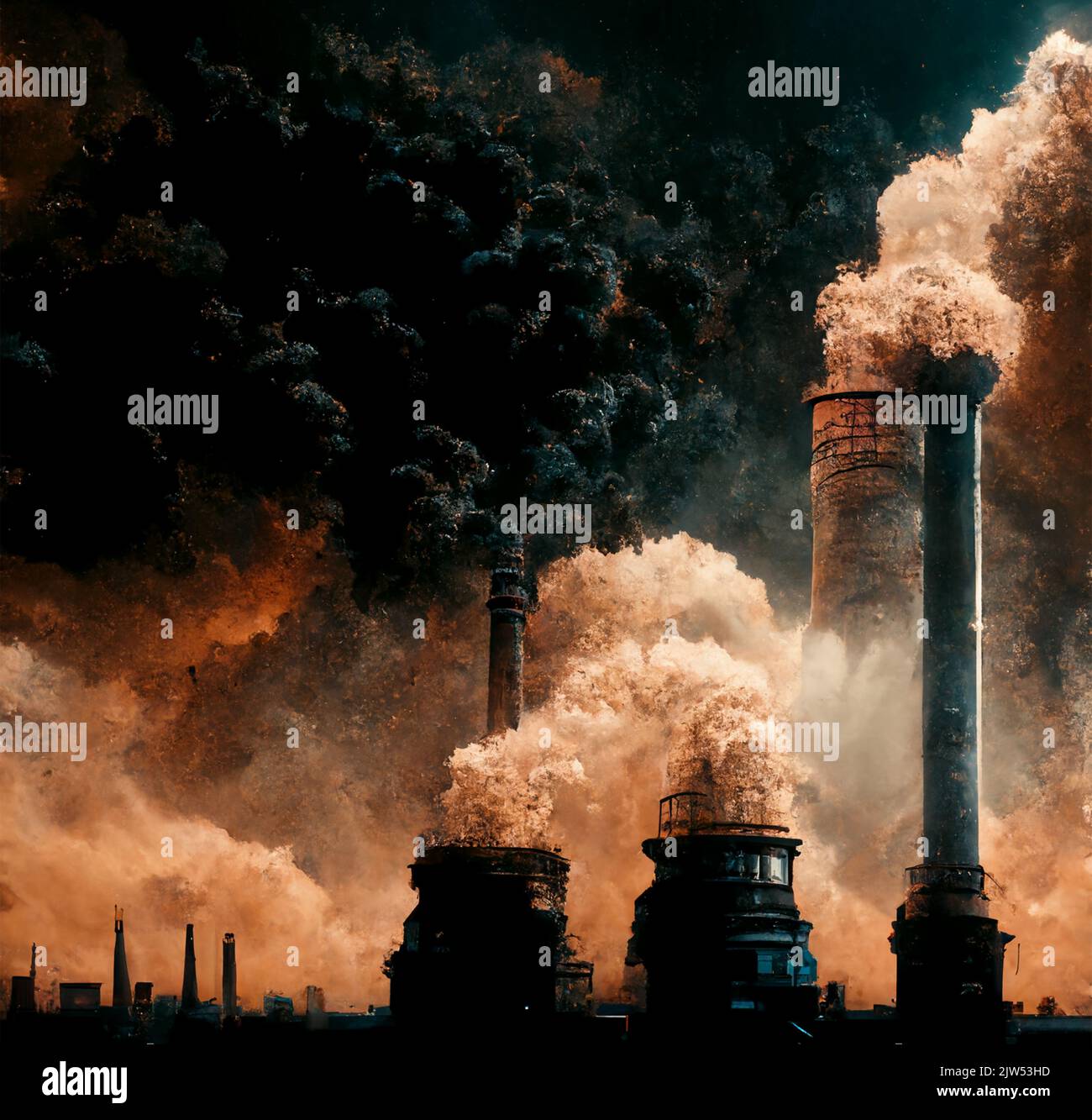Pollution scene hi-res stock photography and images - Alamy