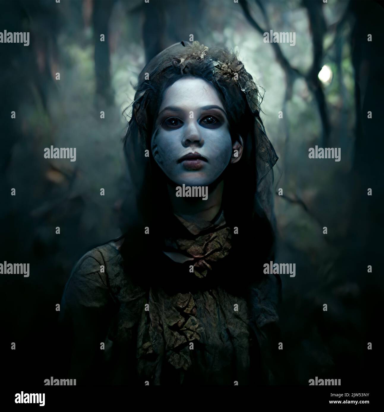 Woman ghost woods hi-res stock photography and images - Alamy