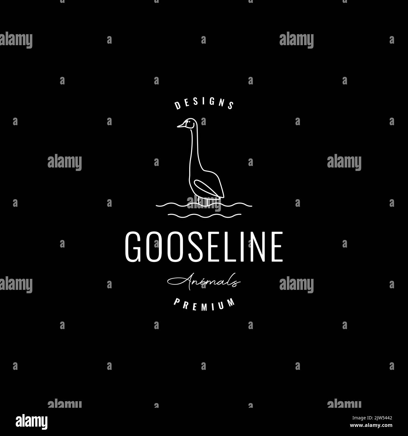Goose logo Black and White Stock Photos & Images - Alamy