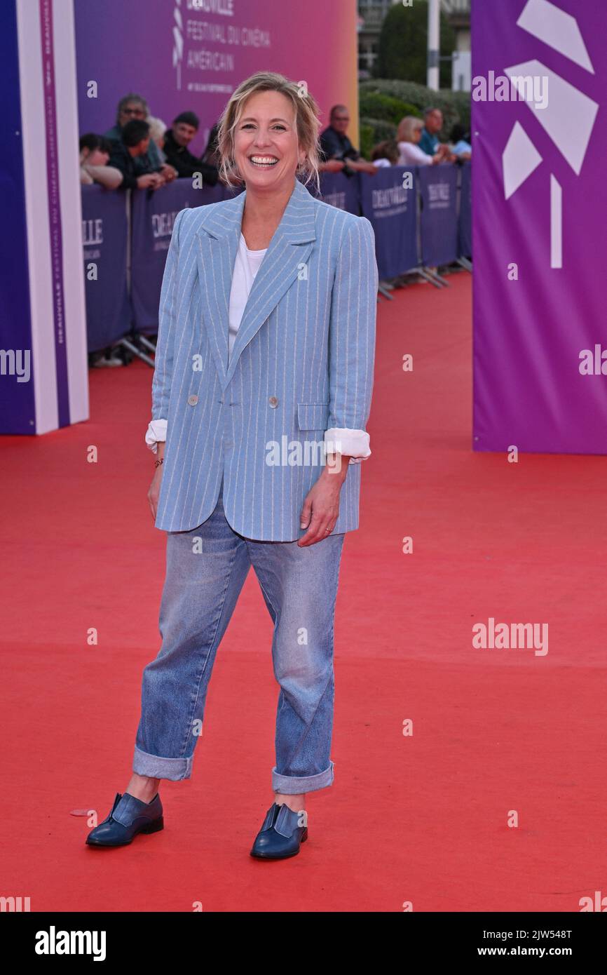 Andrea Bescond attends the screening of Armageddon Time during the 48th ...