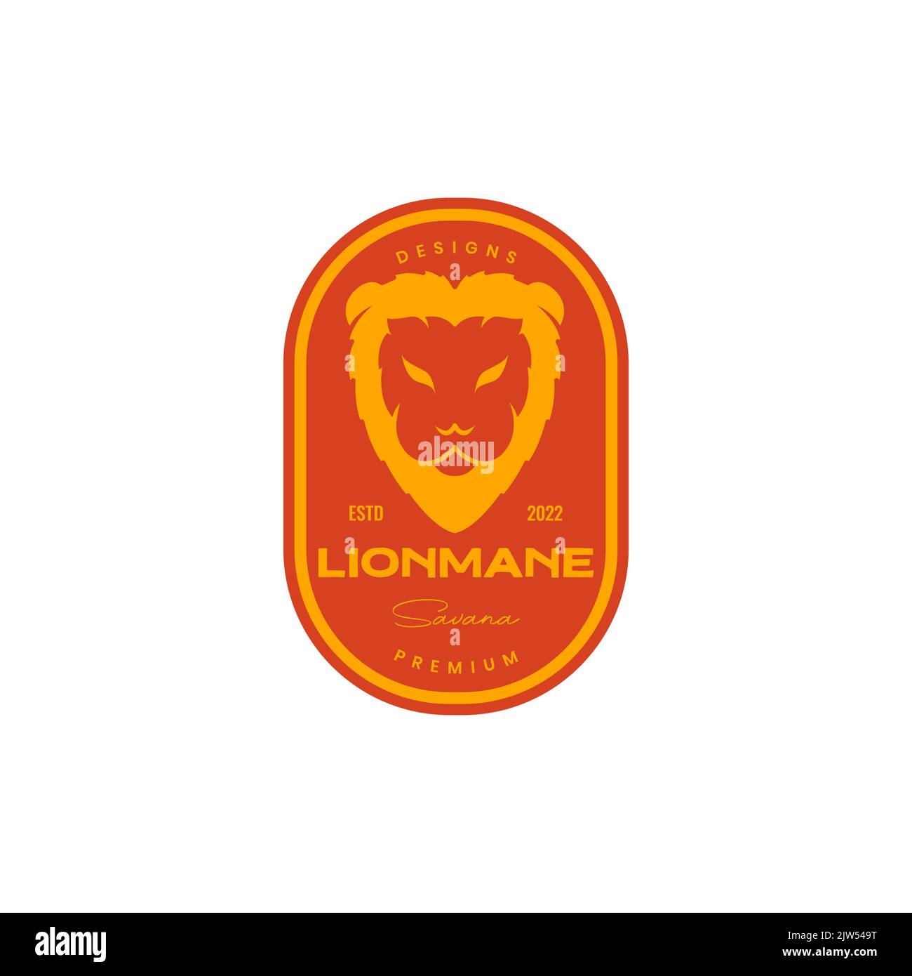 colored lion face badge vintage logo Stock Vector Image & Art - Alamy