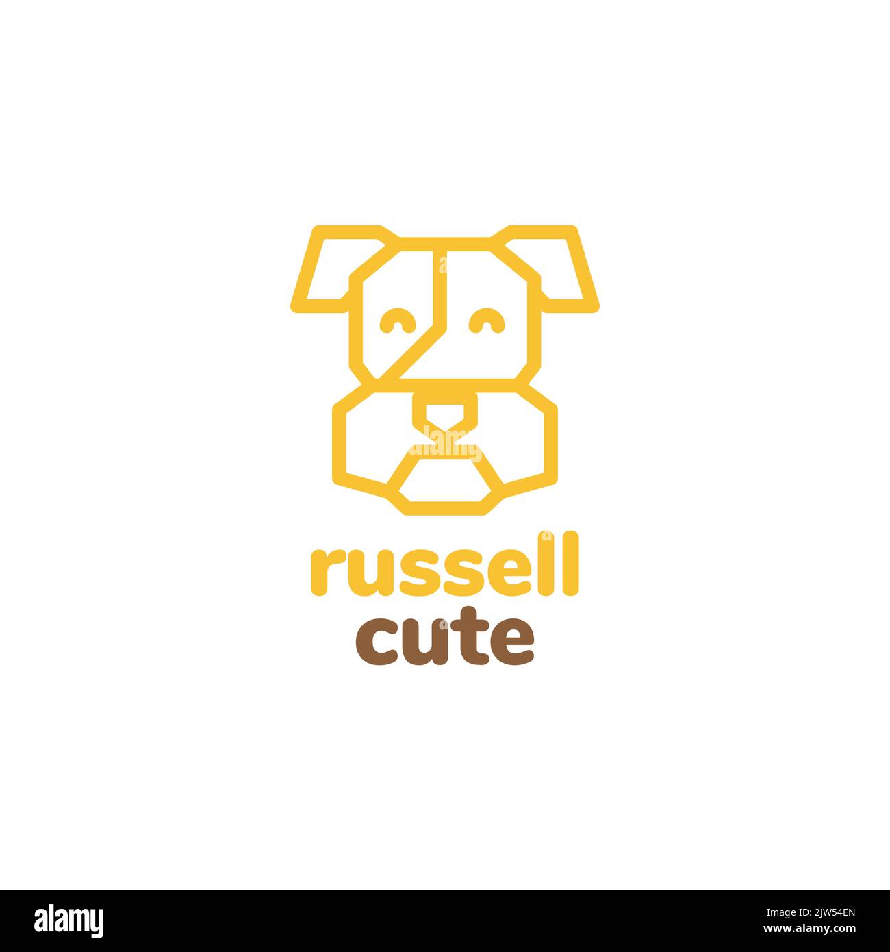 Jack russell portrait Stock Vector Images - Alamy