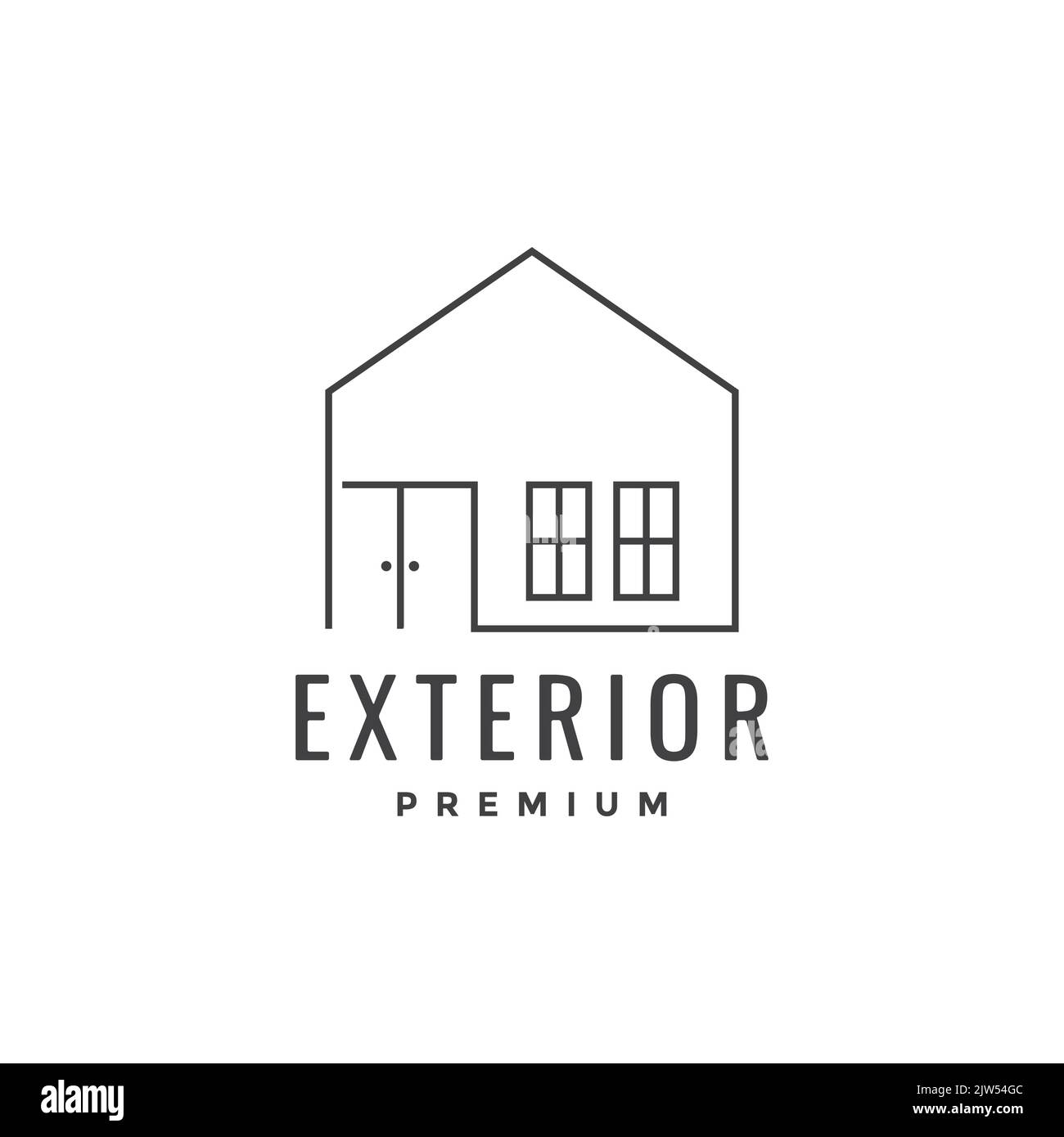 Modern exterior lines Stock Vector Images - Alamy