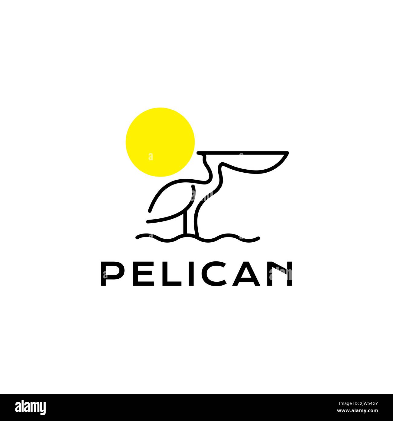 Flamingo minimal vector Stock Vector Images - Alamy