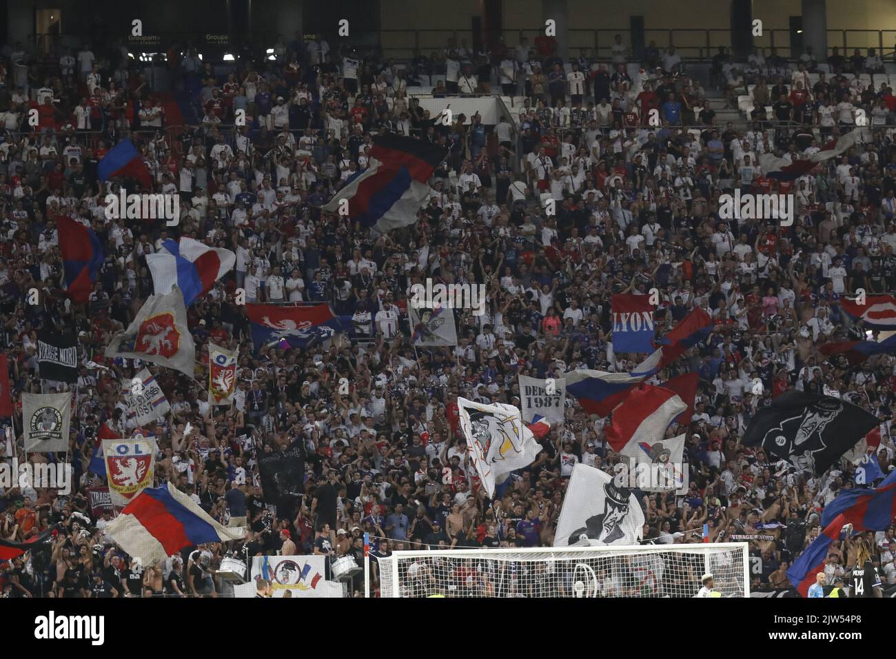 Groupama stadium fans hi-res stock photography and images - Alamy