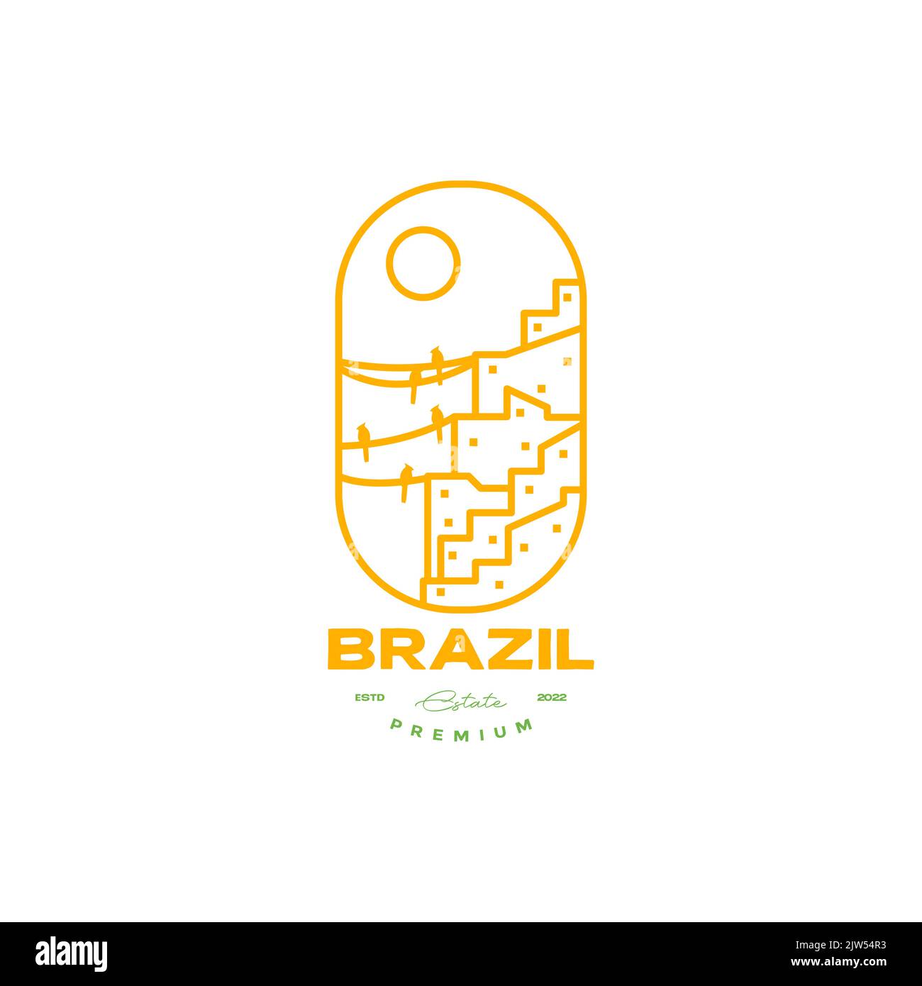 brazilian housing area logo design Stock Vector Image & Art - Alamy
