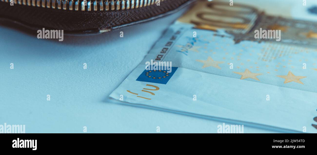 100 Euro, 100 Euro banknote with wallet, Wallpaper business and finance ...
