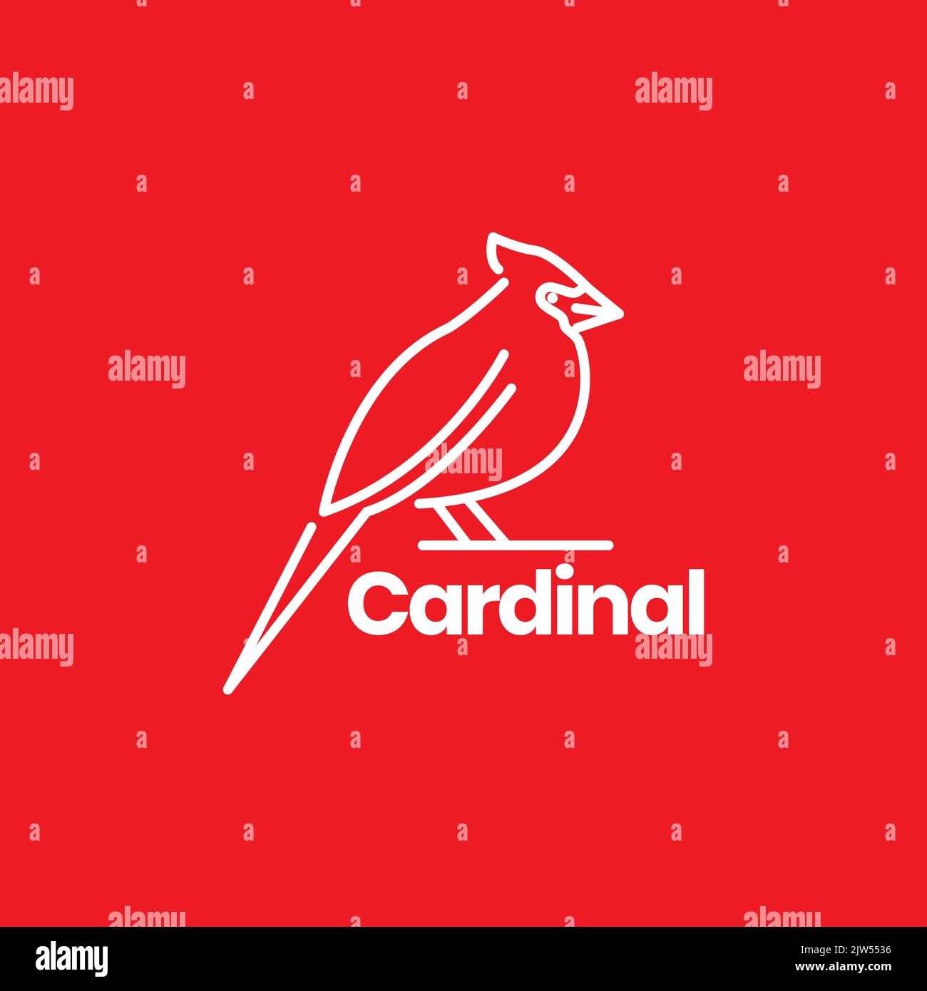 Cardinal logo template Stock Vector Images - Alamy
